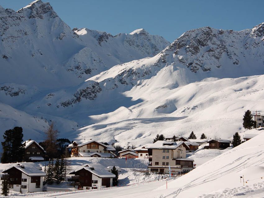 Group train travel to the Alps